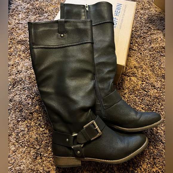 Ruff Hewn | Shoes | Ruff Hewn Black Bootsworn Once | Poshmark